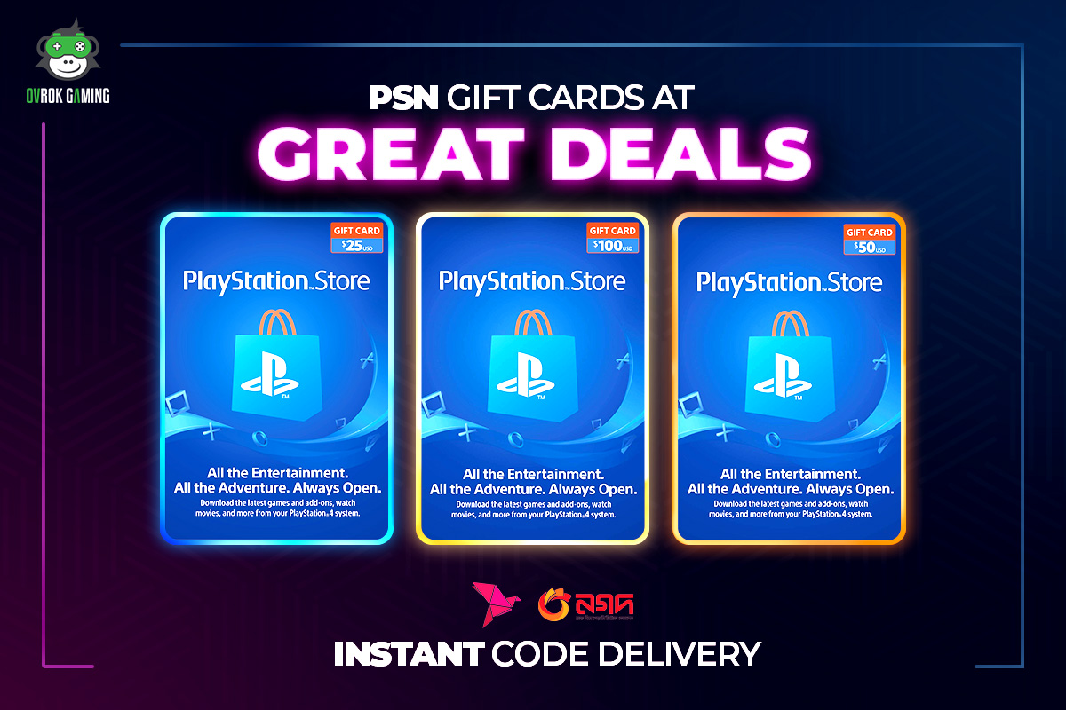 Playstation Gift Cards | PSN | Instant Delivery | Bangladesh